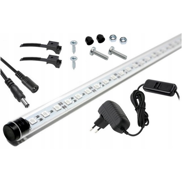 Lampa LED pentru plante acvariu, Aqualed, Grow, Plexiglas, Lumina rosie ...