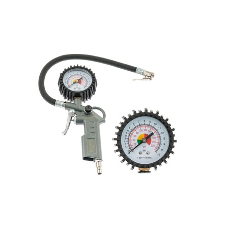 Pistol umflat roti, manometru, 0 - 16 bar, 1/4", Satra - eMAG.ro