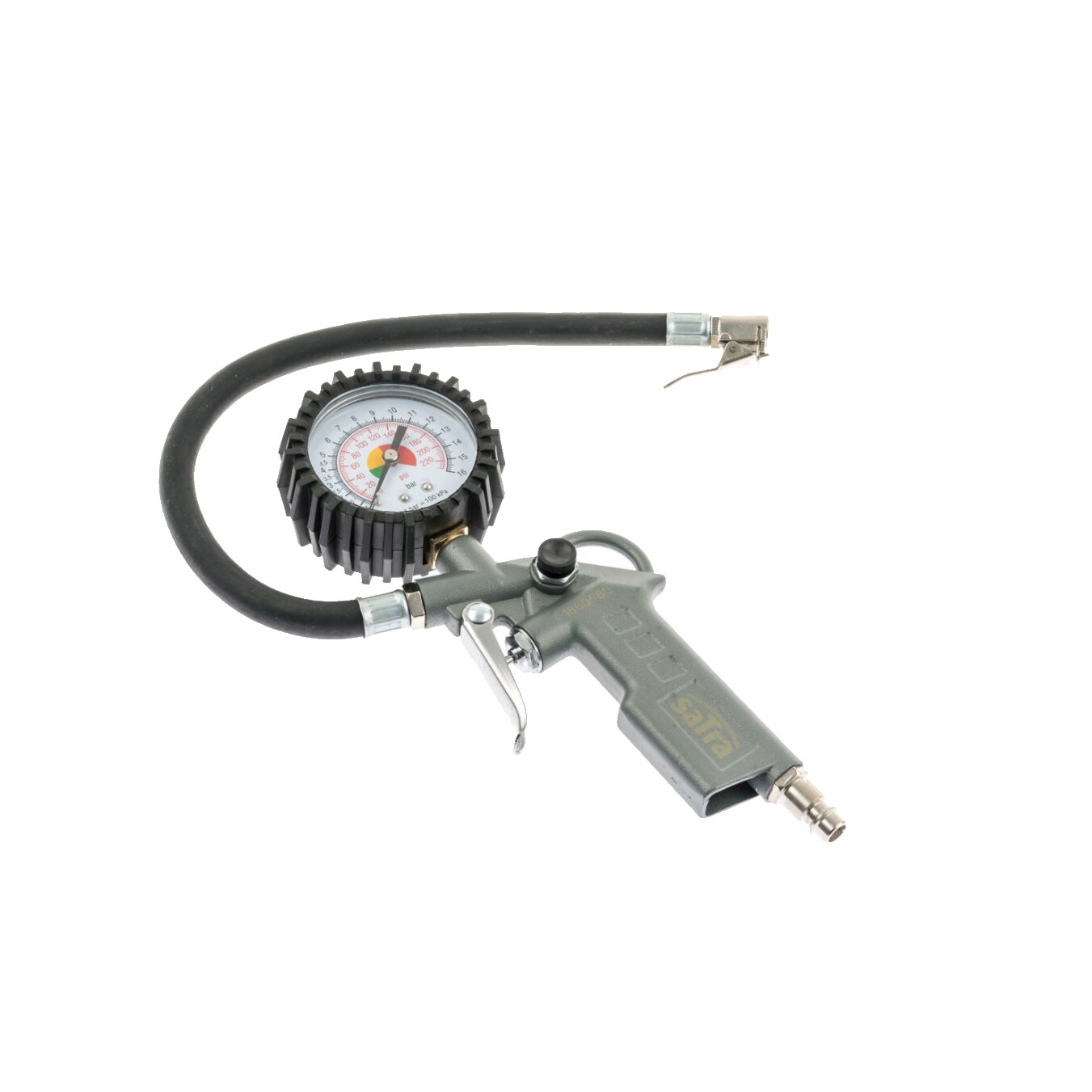 Pistol umflat roti, manometru, 0 - 16 bar, 1/4", Satra - eMAG.ro
