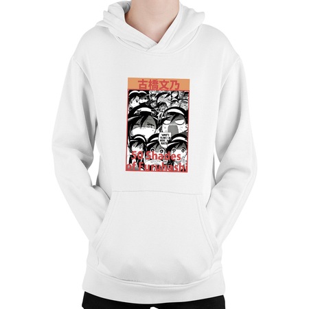 Hanorac copii We Never Learn 50 Shades Emotes Funny Manga Otaku, alb ...