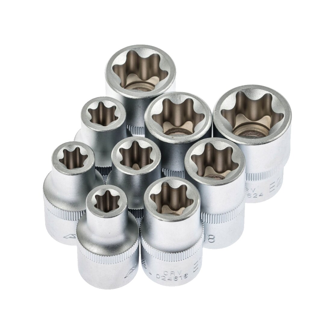 Комплект торцови ключове E10-E24 тип torx 1/2" 9 части Asta - eMAG.bg