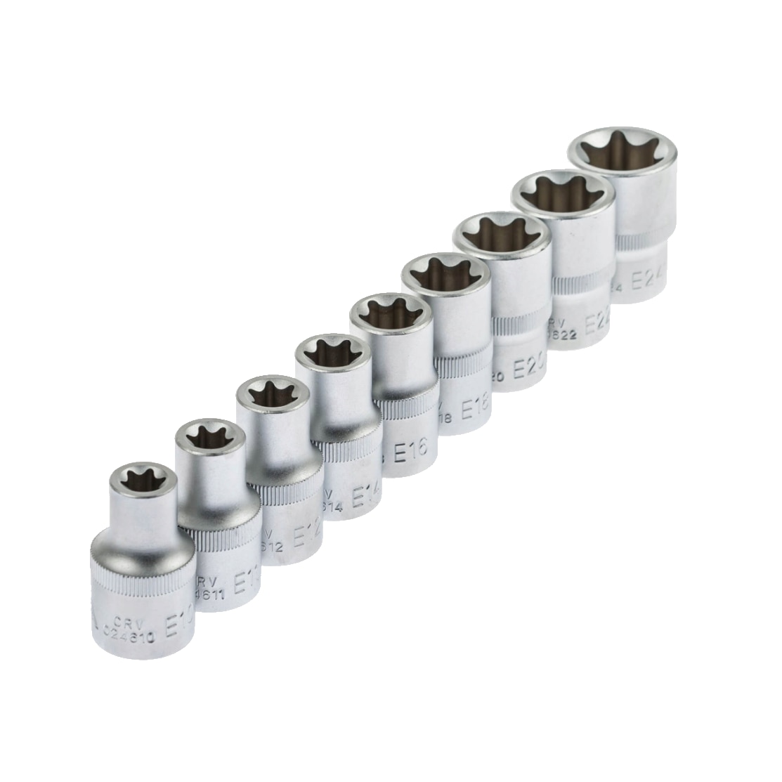 Комплект торцови ключове E10-E24 тип torx 1/2" 9 части Asta - eMAG.bg