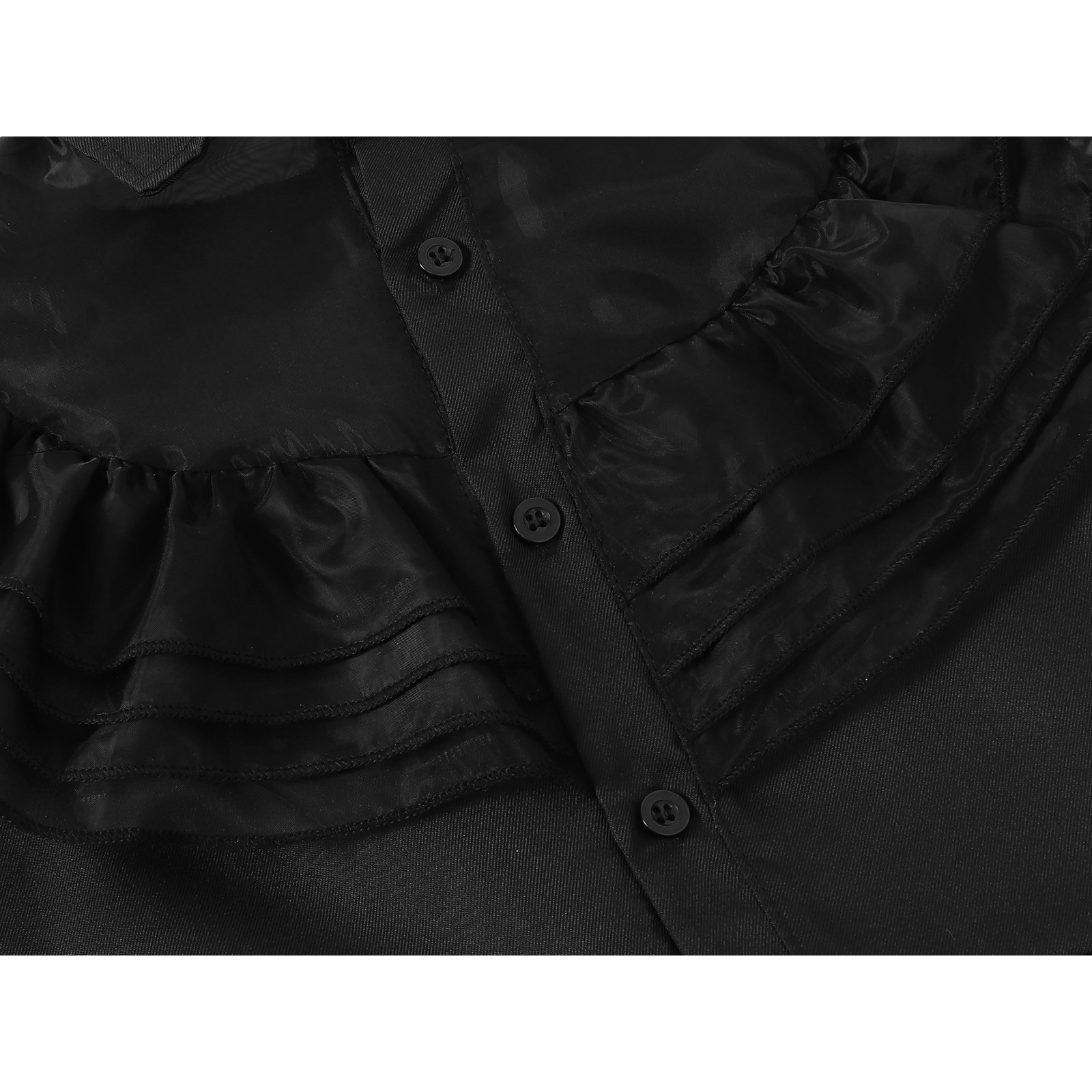 Rochie Carnaval Cosplay Wednesday Addams pentru copii, Party Chili ...