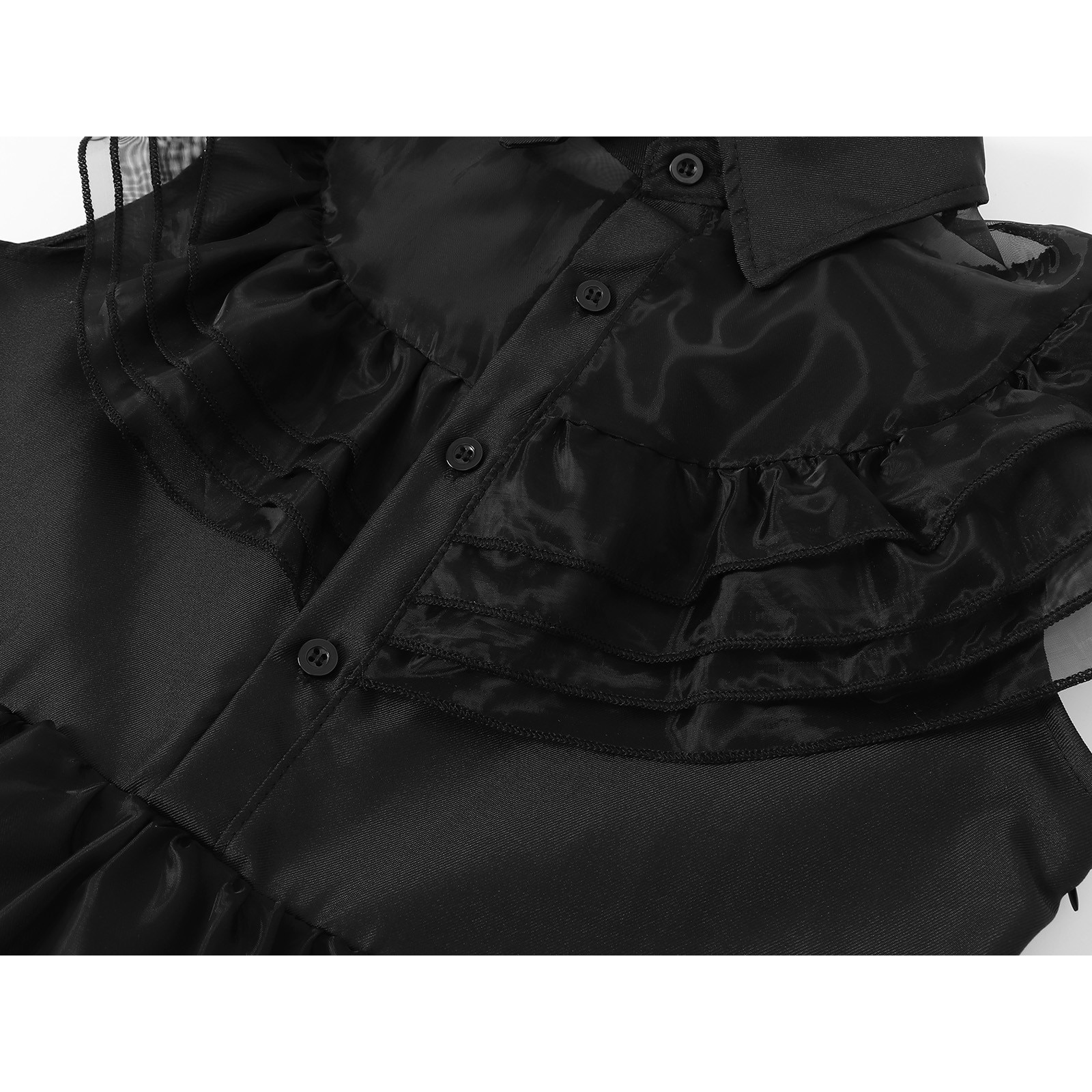 Rochie Carnaval Cosplay Wednesday Addams pentru copii, Party Chili ...