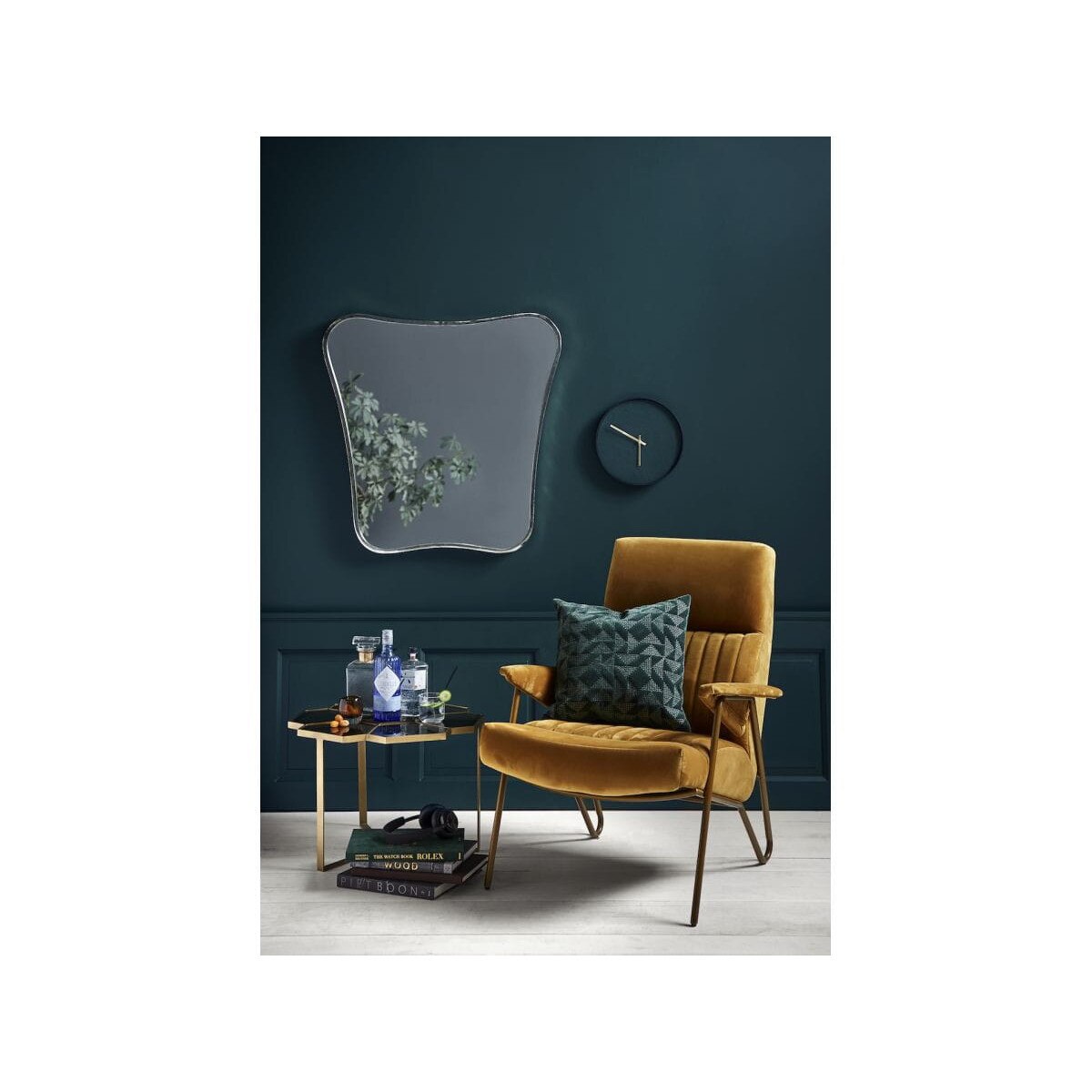 Fotoliu, House Decor, Metal, Poliester, Mustar - eMAG.ro