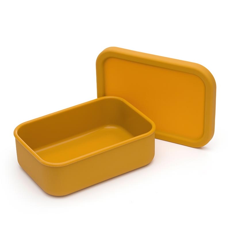 Caserola Lunch box din silicon pentru copii, Dodoli, 700 ml, Honey ...