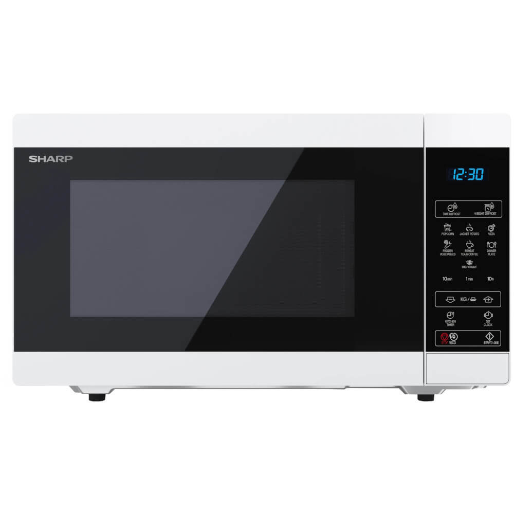 Cuptor cu microunde Sharp YCMS51EW, 25 l, 900 W, Control digital, Alb ...