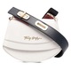 Geanta crossbody dama, Tommy Hilfiger, Piele naturala, Crem/Albastru ...