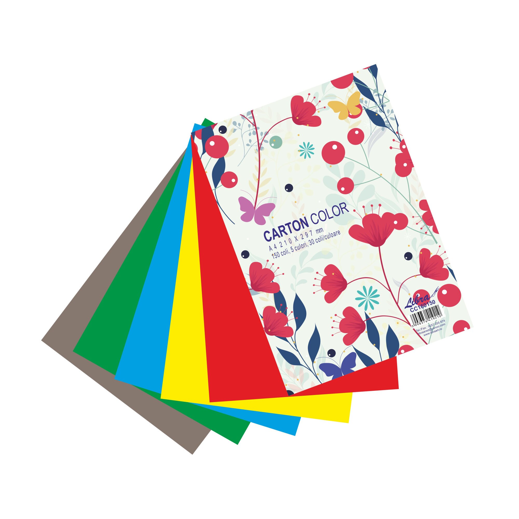 Carton color set 150 coli 160 grame multicolor - eMAG.ro