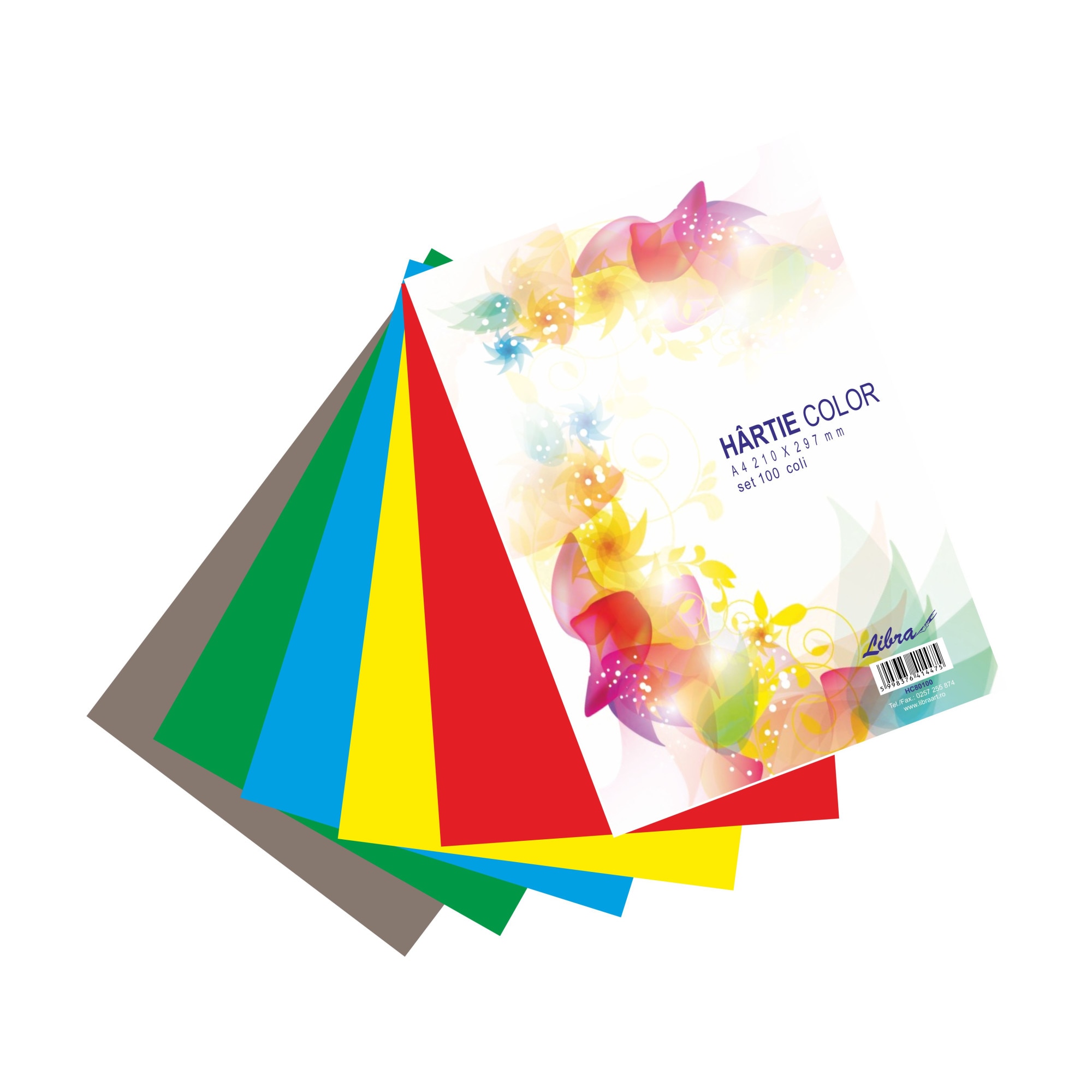 Hartie color set 100 coli 80 grame multicolor - eMAG.ro