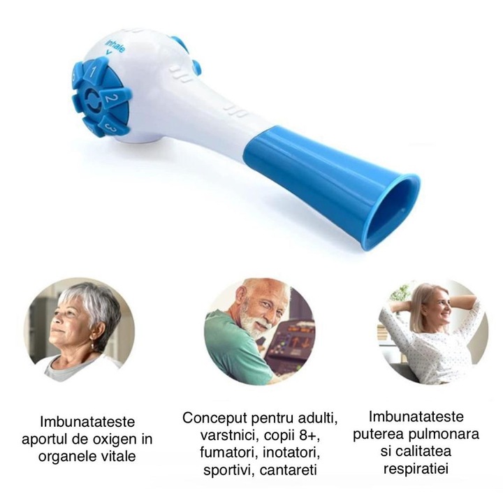 Aparat pentru recuperarea plamanilor si respiratiei naturale, specific persoanelor asmatice ...