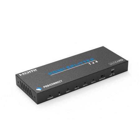PROCONNECT Splitter, HDMI 2.0, 4K@60Hz, 1x4 (PC-104SP-S2.0P) - eMAG.hu