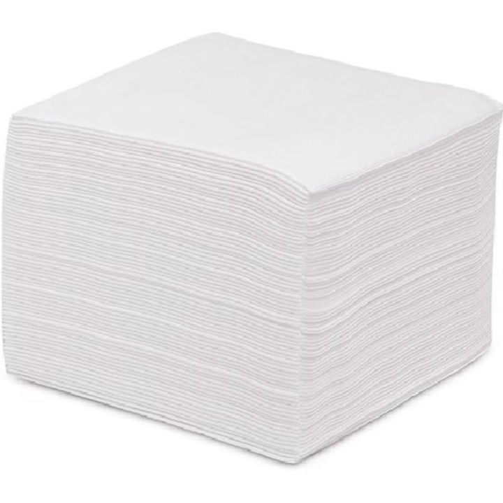 Set servetele albe, 24x24 cm, 100 Buc/Set, 1 Strat - eMAG.ro