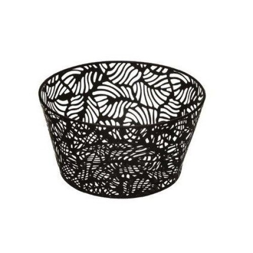 Cos fructe, metal, negru, 24x13 cm, Secret de Gourmet - eMAG.ro