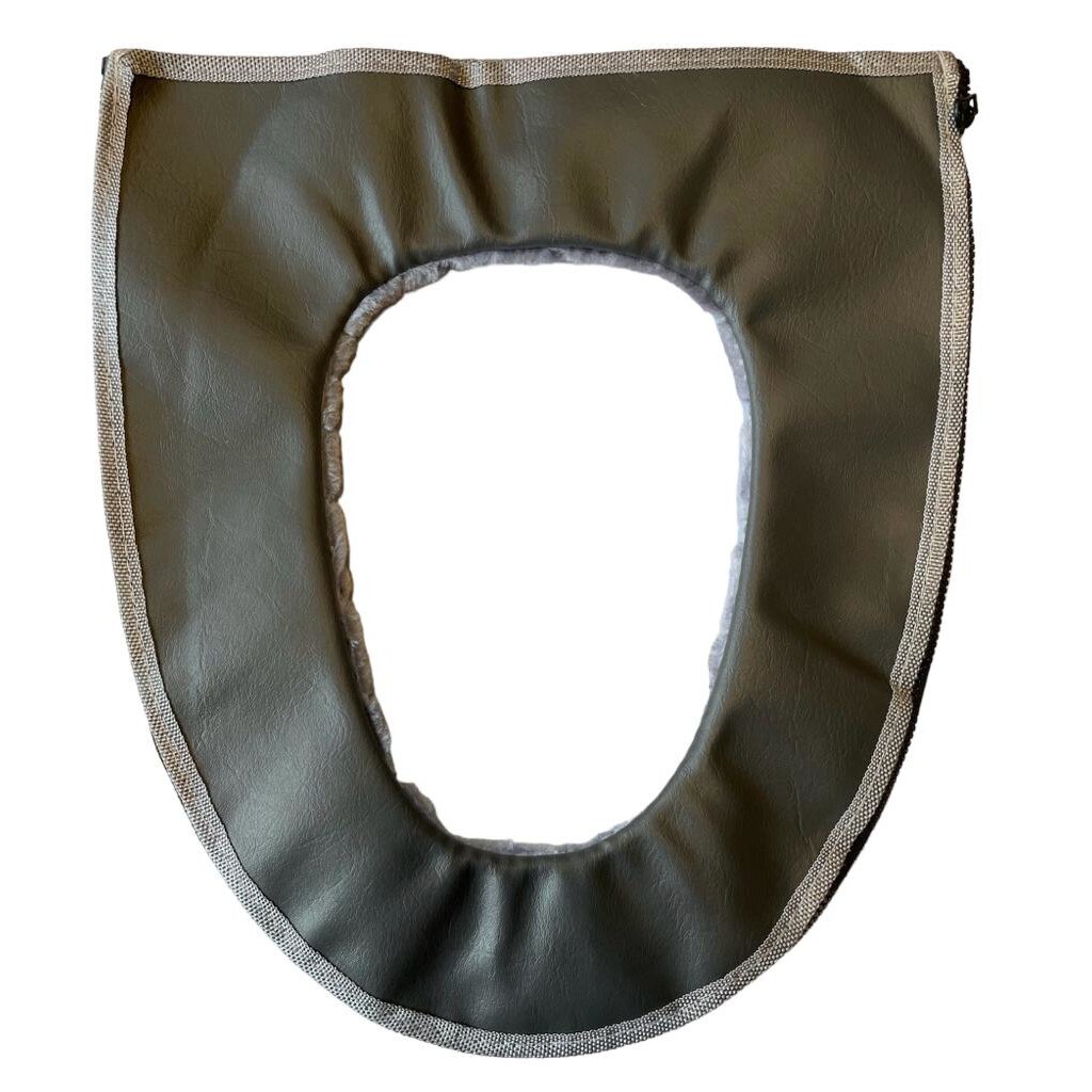 Husa pentru colac WC, cu fermoar, moale, confortabila, din material ...