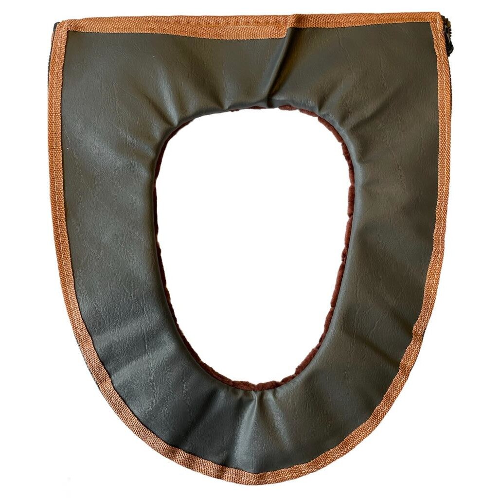 Husa pentru colac WC, cu fermoar, moale, confortabila, din material ...