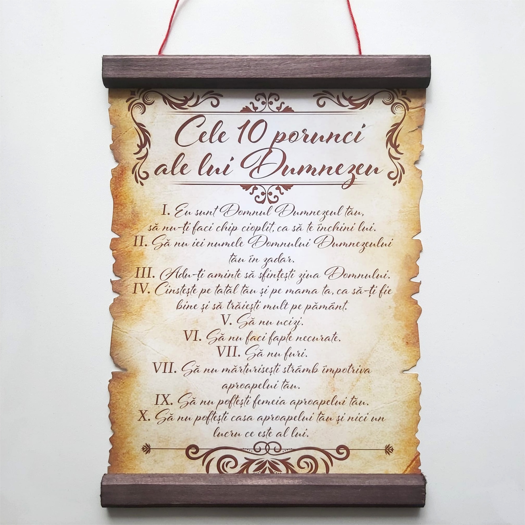 Pergament Cele 10 porunci, Inedit Print, PR3, 19,5x28 cm - eMAG.ro