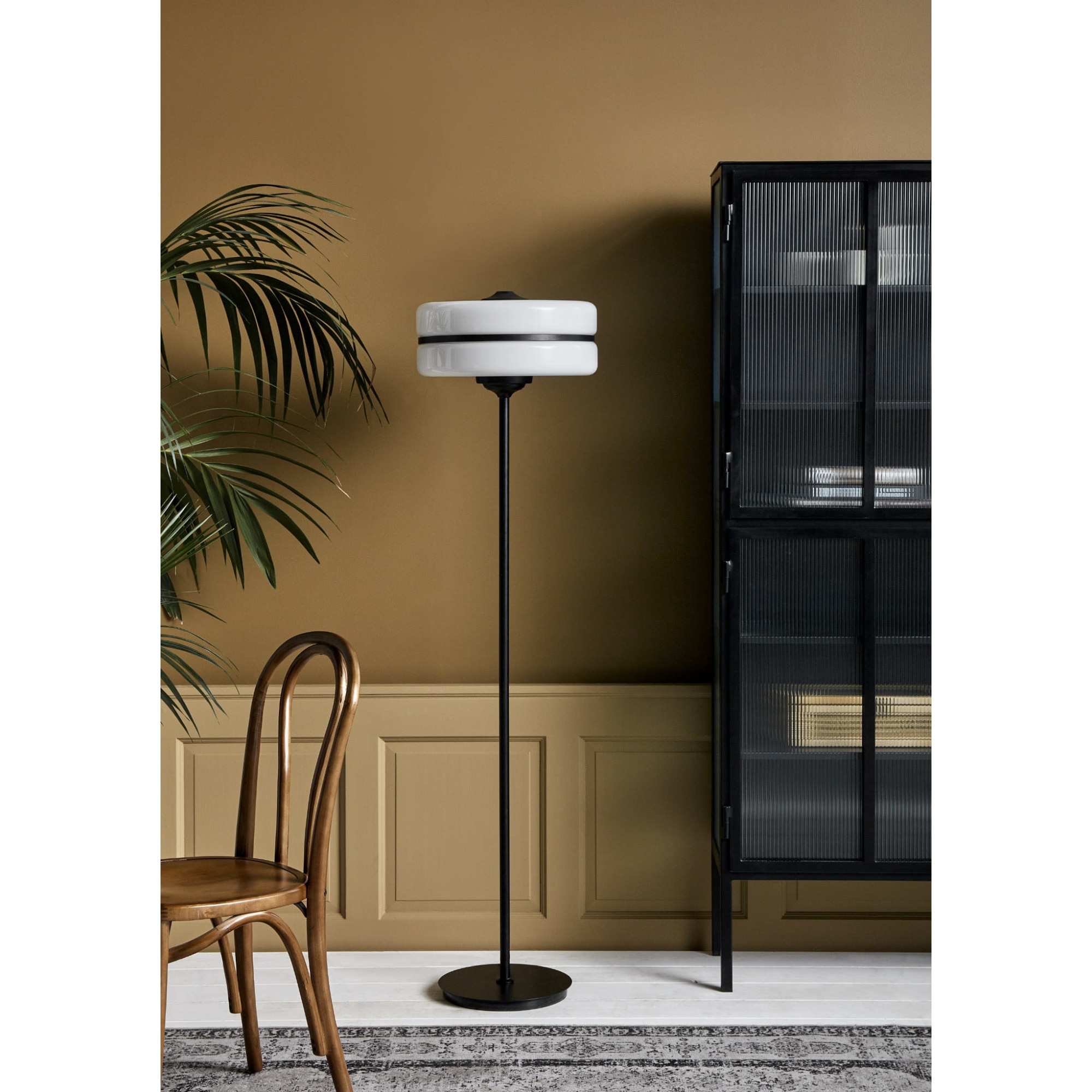 Lampa de podea cilindrica, Nordal, Sticla, Alb - eMAG.ro