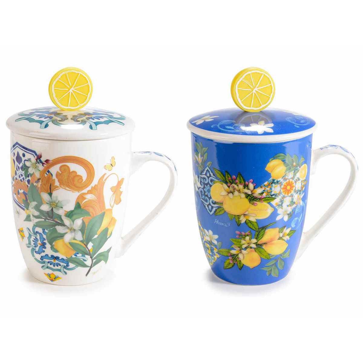 Set 4 cani portelan 8.5x10.5 cm, 300 ml - eMAG.ro