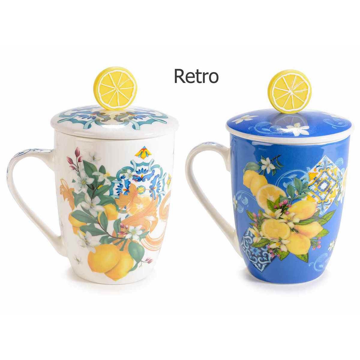 Set 4 cani portelan 8.5x10.5 cm, 300 ml - eMAG.ro