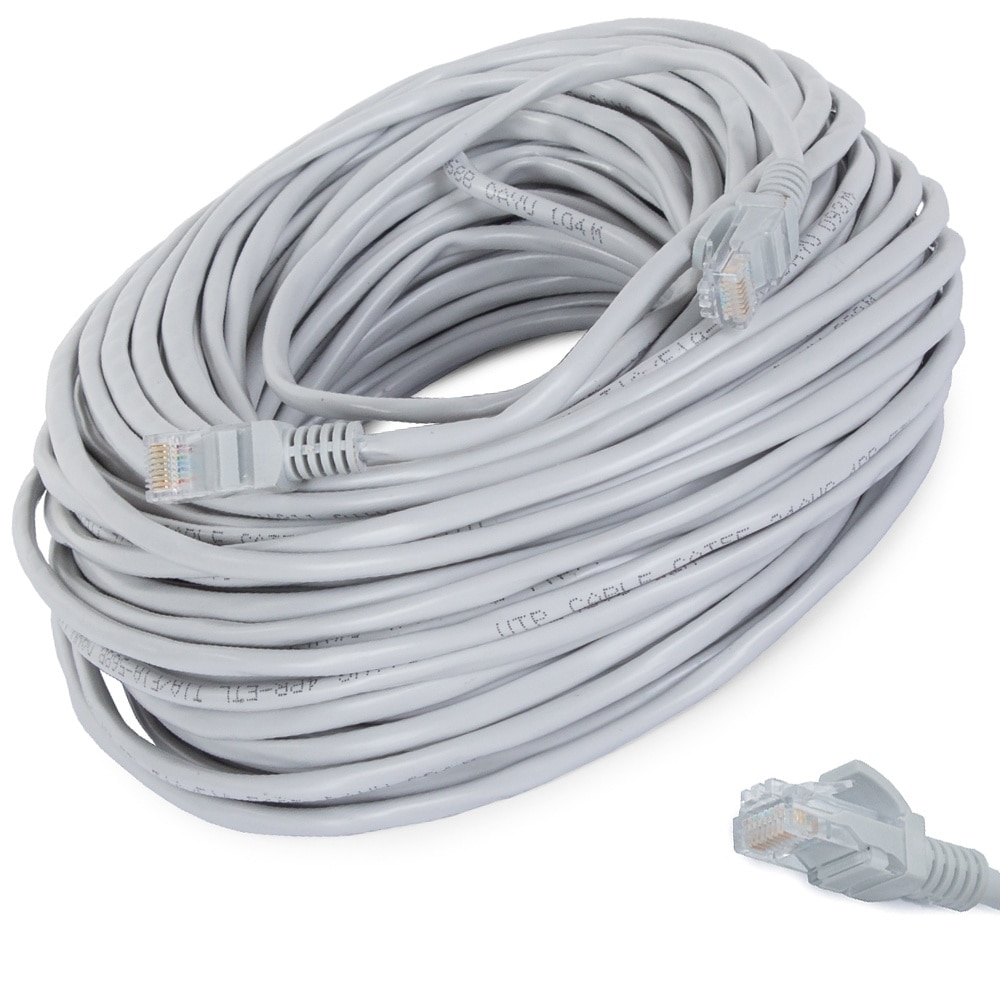 Cablu LAN de retea, RJ 45, CAT5E, PVC, 30 m, Gri - eMAG.ro