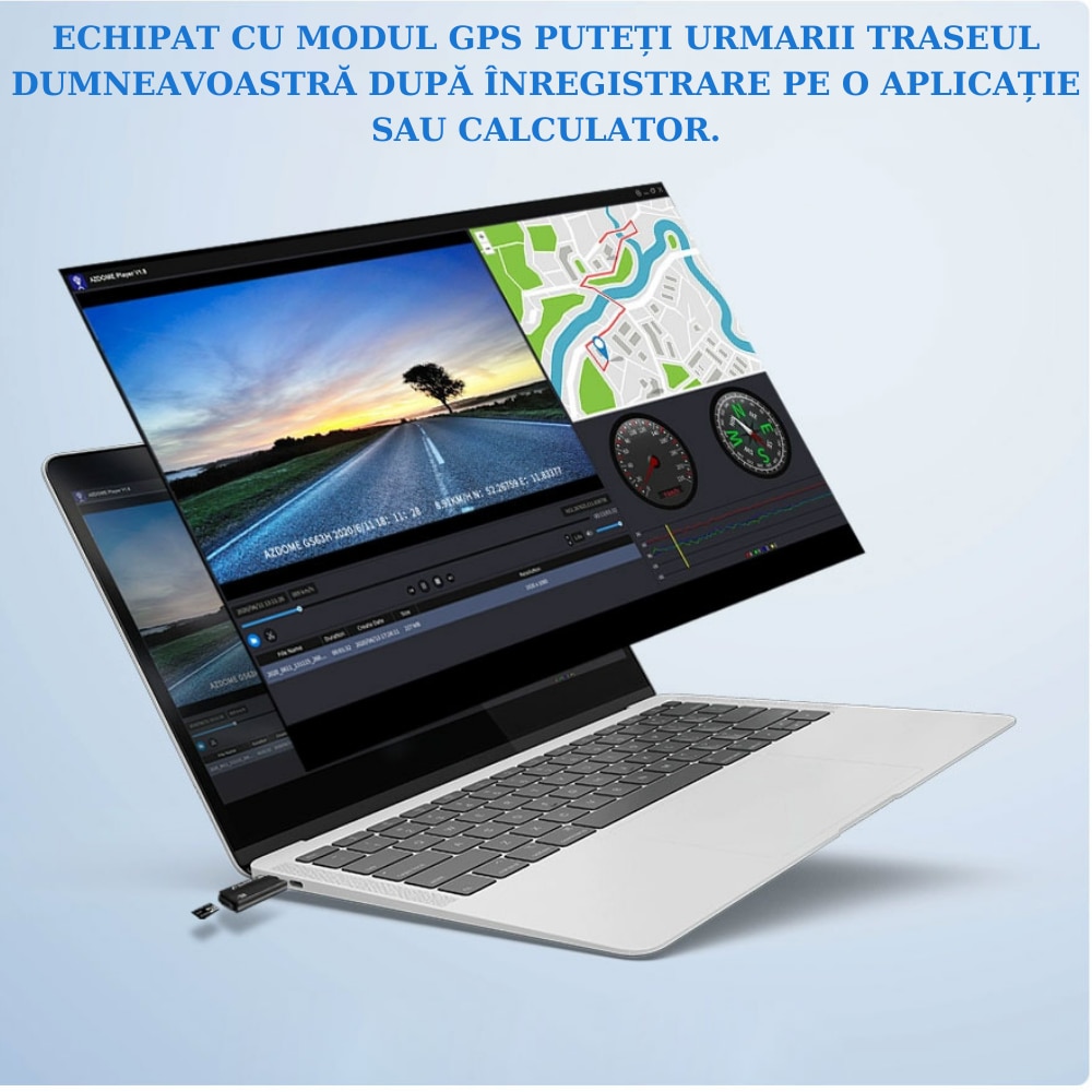 Camera Auto De Bord DVR 4k, Inregistrare Ultra HD, Rezolutie 3840x2160p ...