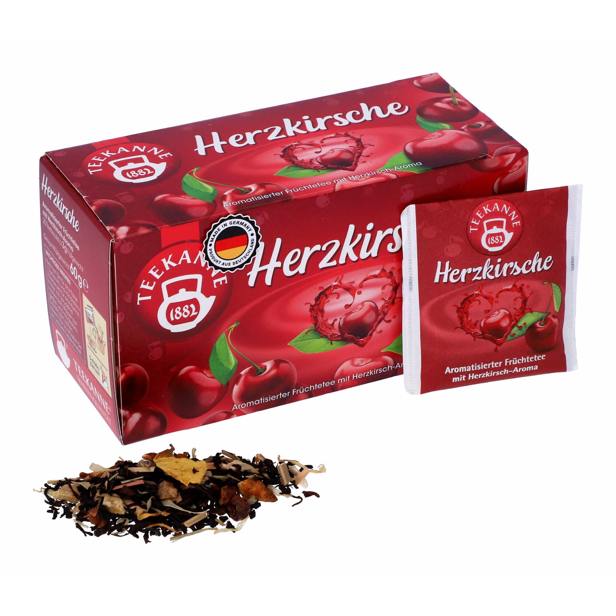 Ceai de fructe, Teekanne, Cherry, Aroma fructata, Pliculete, 60 g - eMAG.ro