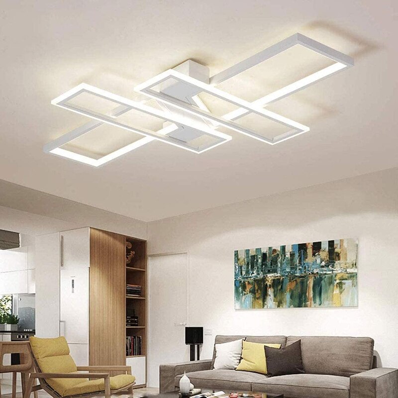 Plafoniera LED, Toolight, Fier/Acril, 46W, 220V, Cu telecomanda, Negru ...
