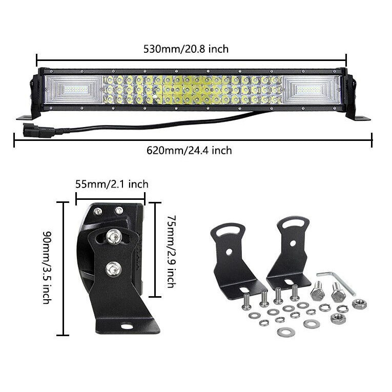 Proiector auto DOMDRIVE® tip ledbar offroad, utilaje, atv, camion 270W ...