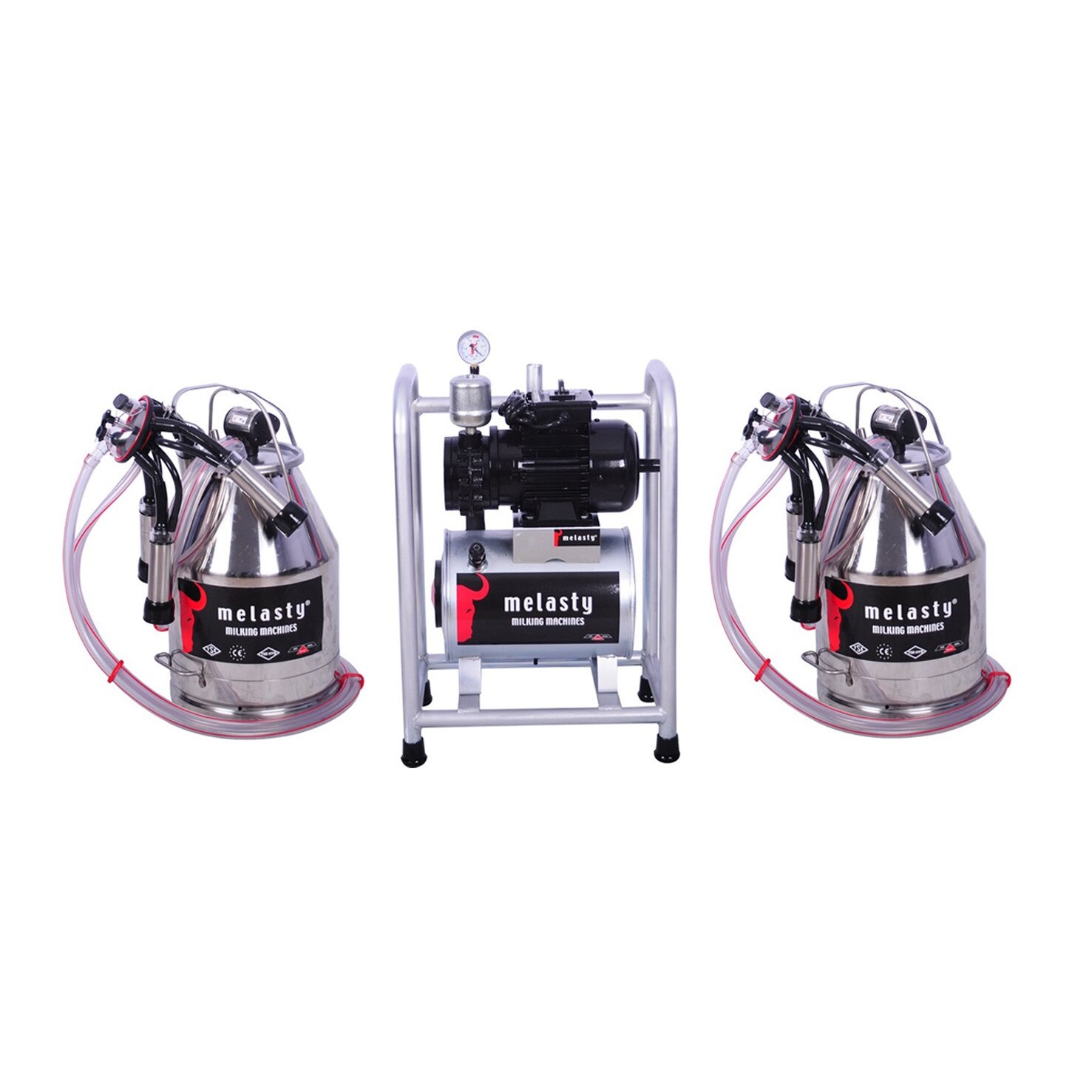 Pompa de vacuum pentru sistem fix cu doua bidoane de muls 30L - eMAG.ro