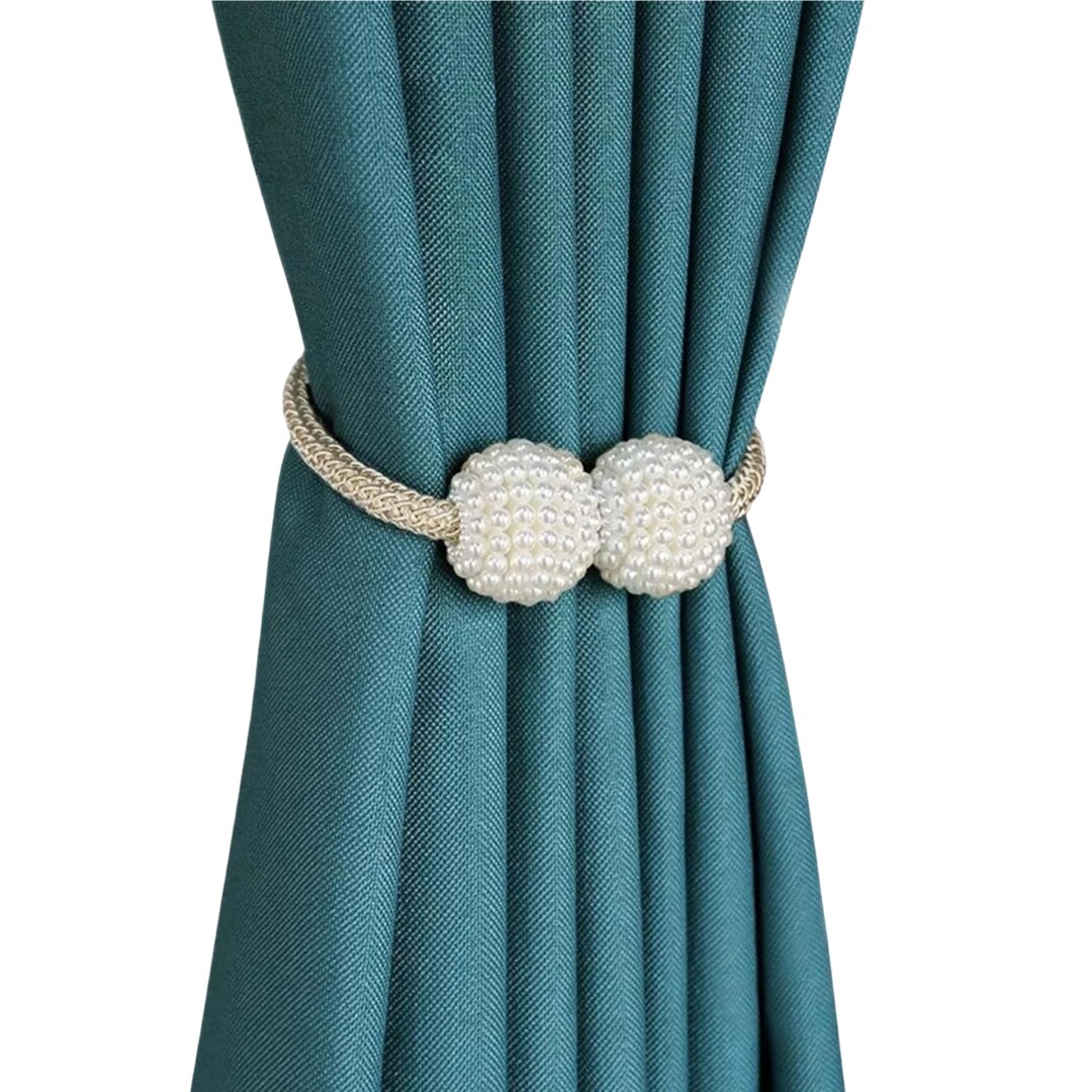 Set 2 cordoane prindere perdea/draperie, Plastic/Poliester, Culoare ...