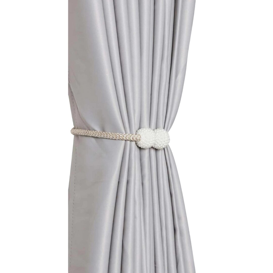 Set 2 cordoane prindere perdea/draperie, Plastic/Poliester, Culoare ...