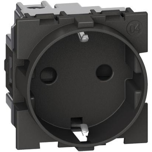 Priza standard german, 2 module, neagra, Bticino Living Now - eMAG.ro