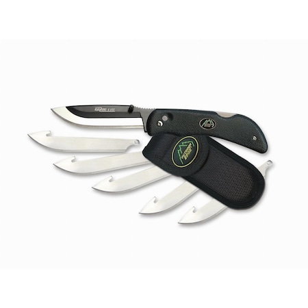 Cutit cu lame interschimbabile, Outdoor Edge, Inox, Negru - eMAG.ro