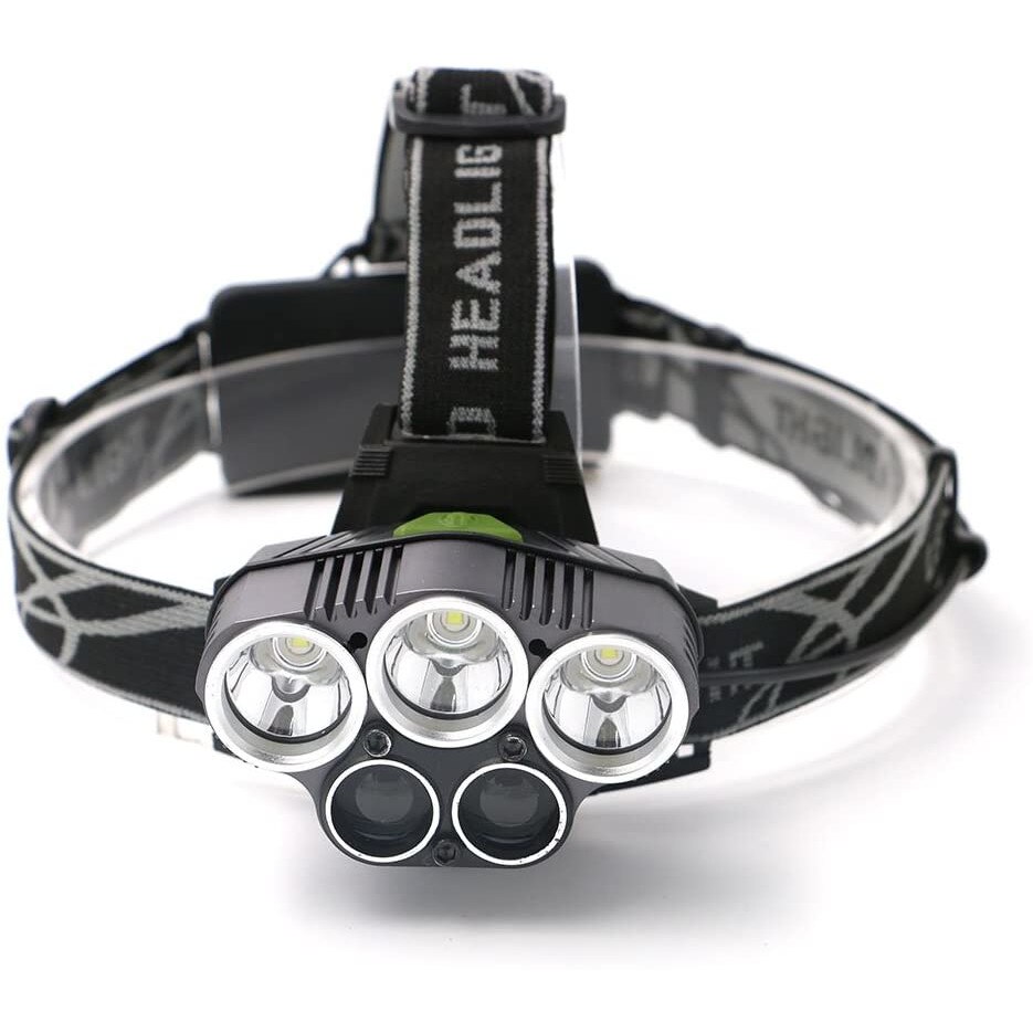 Lanterna frontala, Led, Pozostale, 6 moduri de iluminare, Cu baterii ...