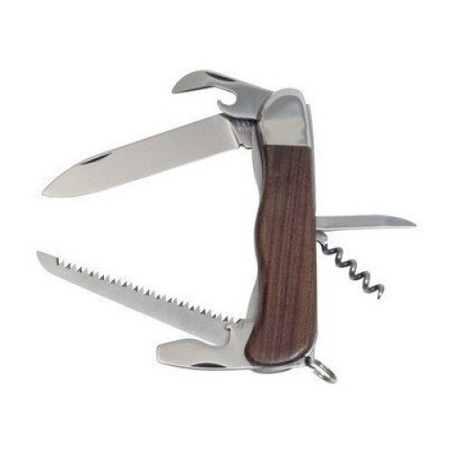 Cutit multifunctional, Mikov, 110 mm, Inox/Lemn, Maro - eMAG.ro