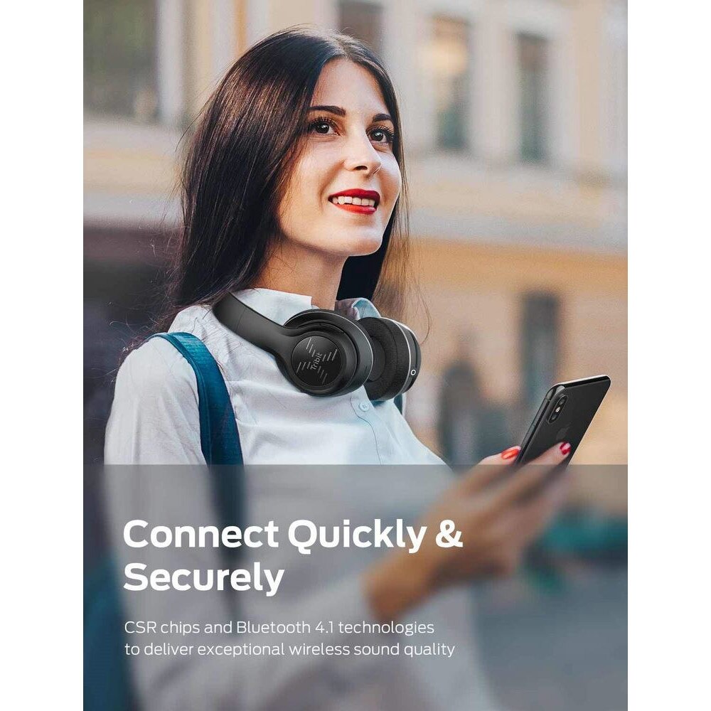 Casti Bluetooth Pliabile, Over Ear, Conectivitate Jack 3.5mm USB-C ...