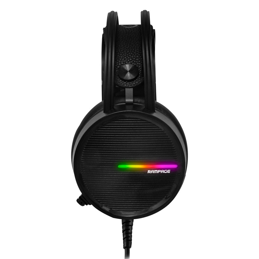 Casti, Rampage, USB, 2 m, Negru - eMAG.ro