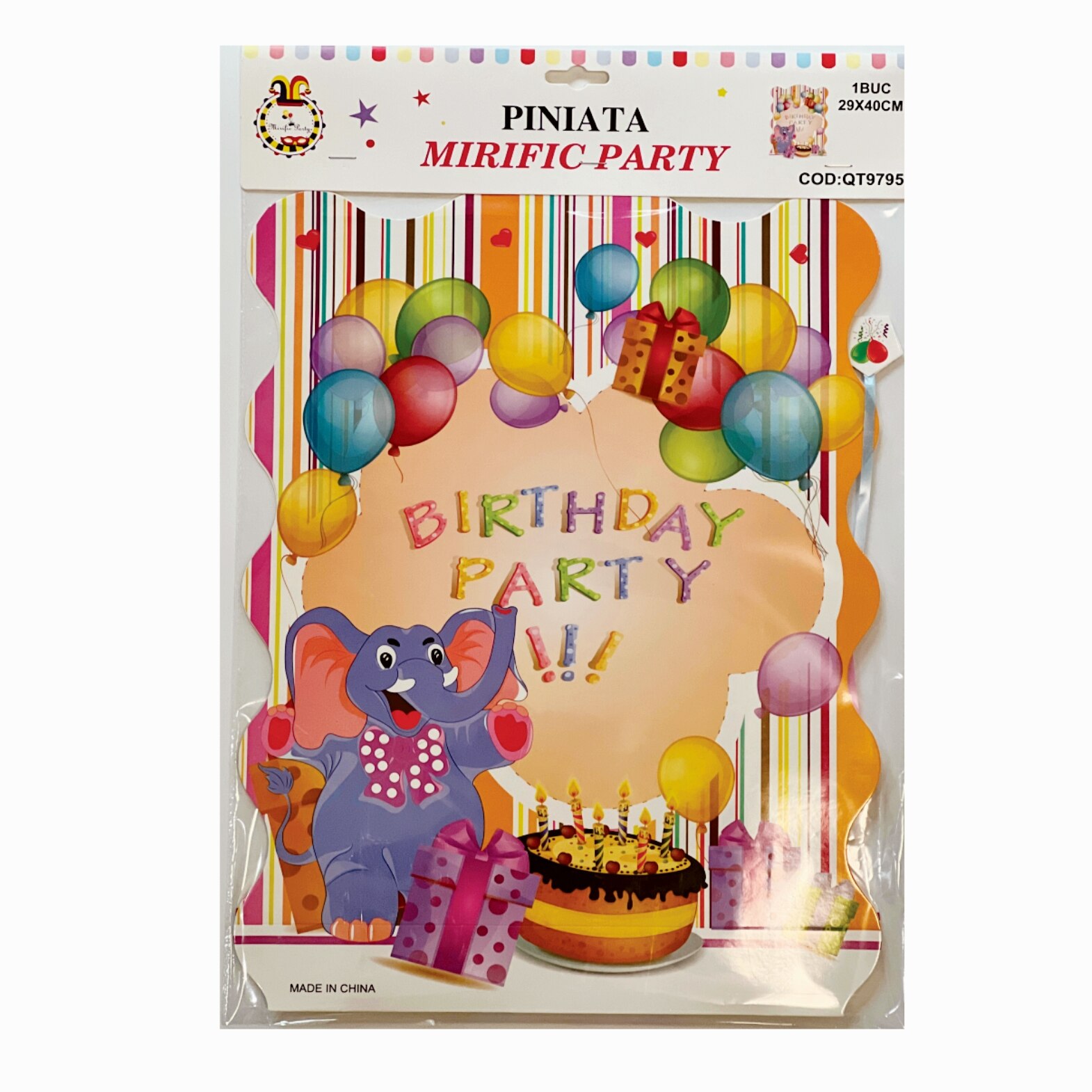 Pinata pentru petrecere, Birthday party, QT9795, multicolor, 29 x 40 cm ...