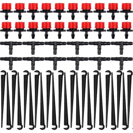 Kit sistem de irigare gradina, Pentru gazon/gradina/terasa, 150 piese ...