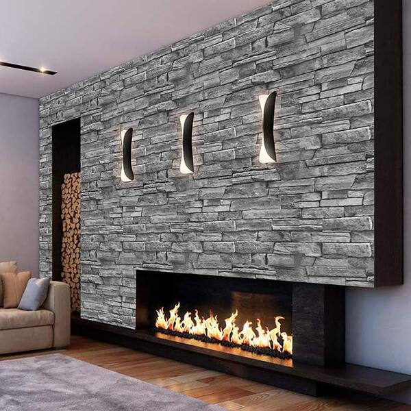 Tapet 3D gri piatra 300X45cm - eMAG.ro