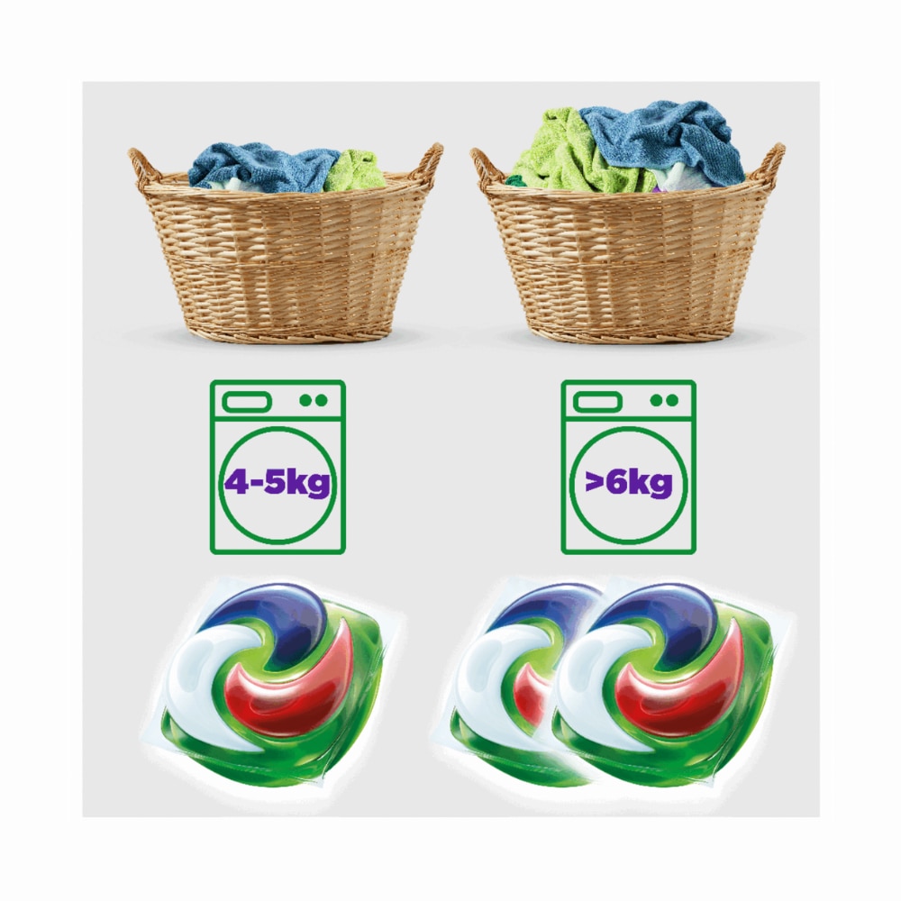 Ariel All in One PODS Mosószer kapszula + Extra Clean Power, 41 mosás ...