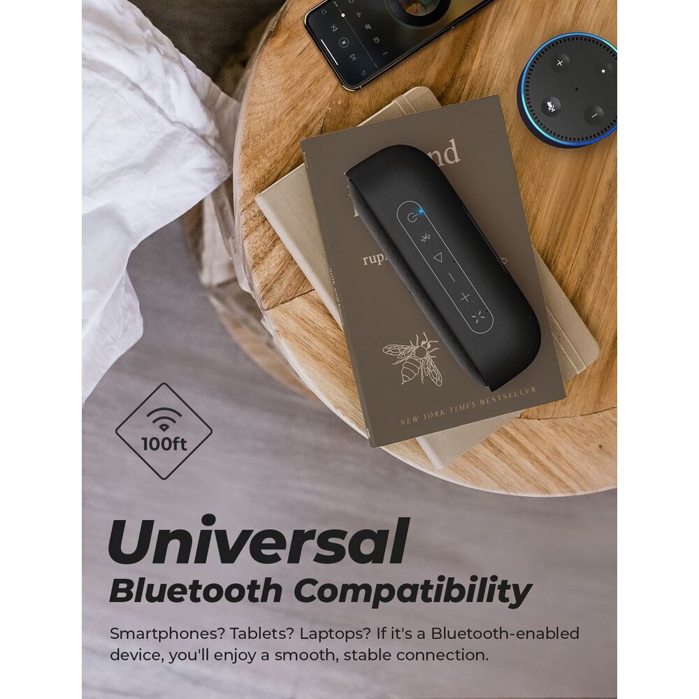 Boxa Portabila, 2in1, Bluetooth 5.0, microfon incorporat, 30 metri ...