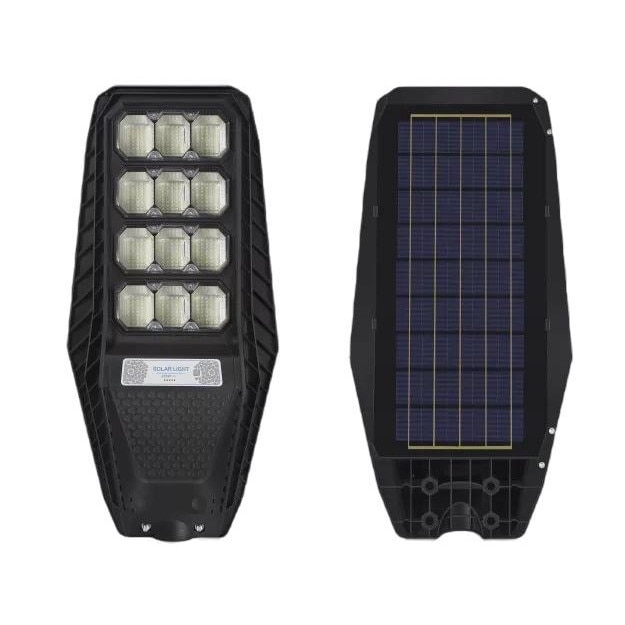 Solar LED lámpa, Azaris, 300W, Fekete - eMAG.hu