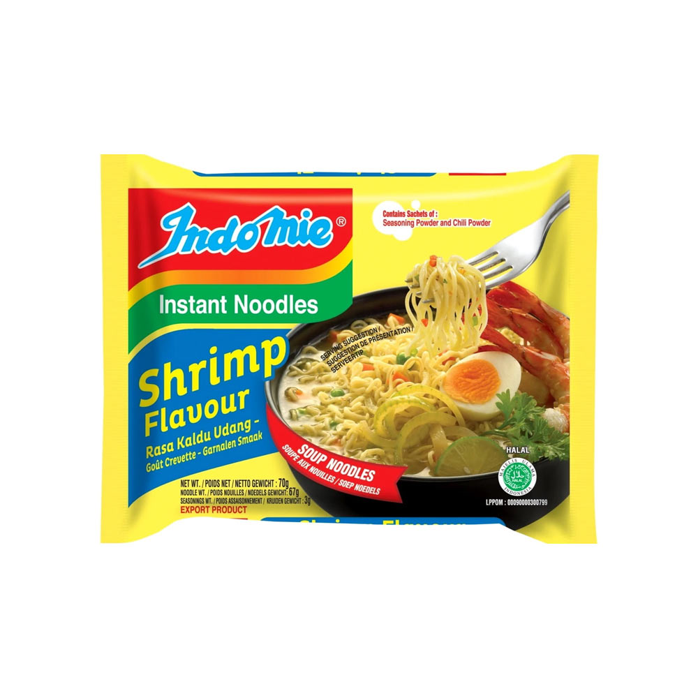 Supa instant cu aroma creveti, IndoMie, 70 g - eMAG.ro