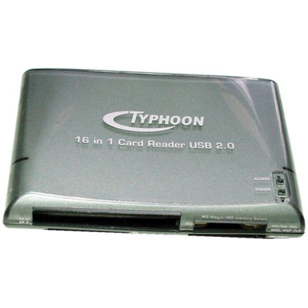 Card reader, Typhoon, Gri - eMAG.ro