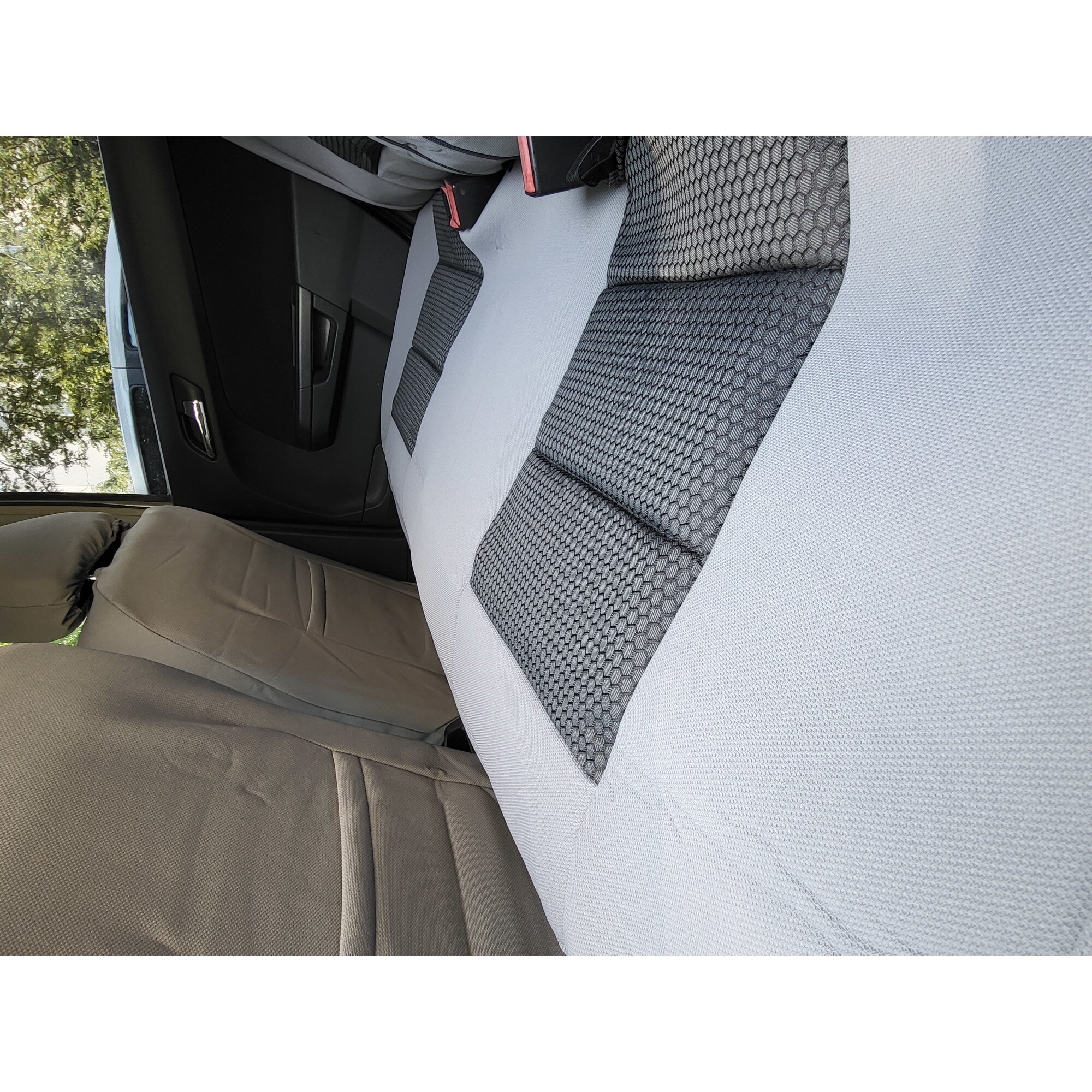 Set huse scaune auto universale gri premium lux umb4, 11 piese ...