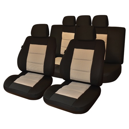 Set huse scaune auto SMARTIC®, Premium Lux, 11 piese, compatibile cu ...