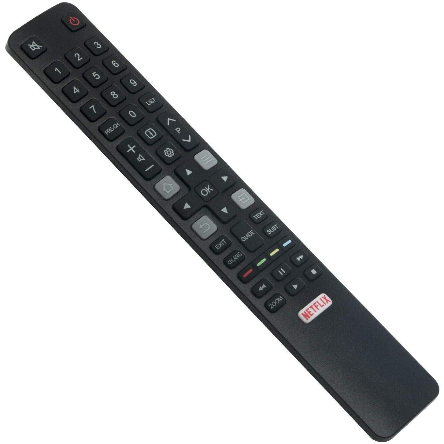Дистанционно управление за TCL RC802N YA12, x-remote, Netflix, черно ...