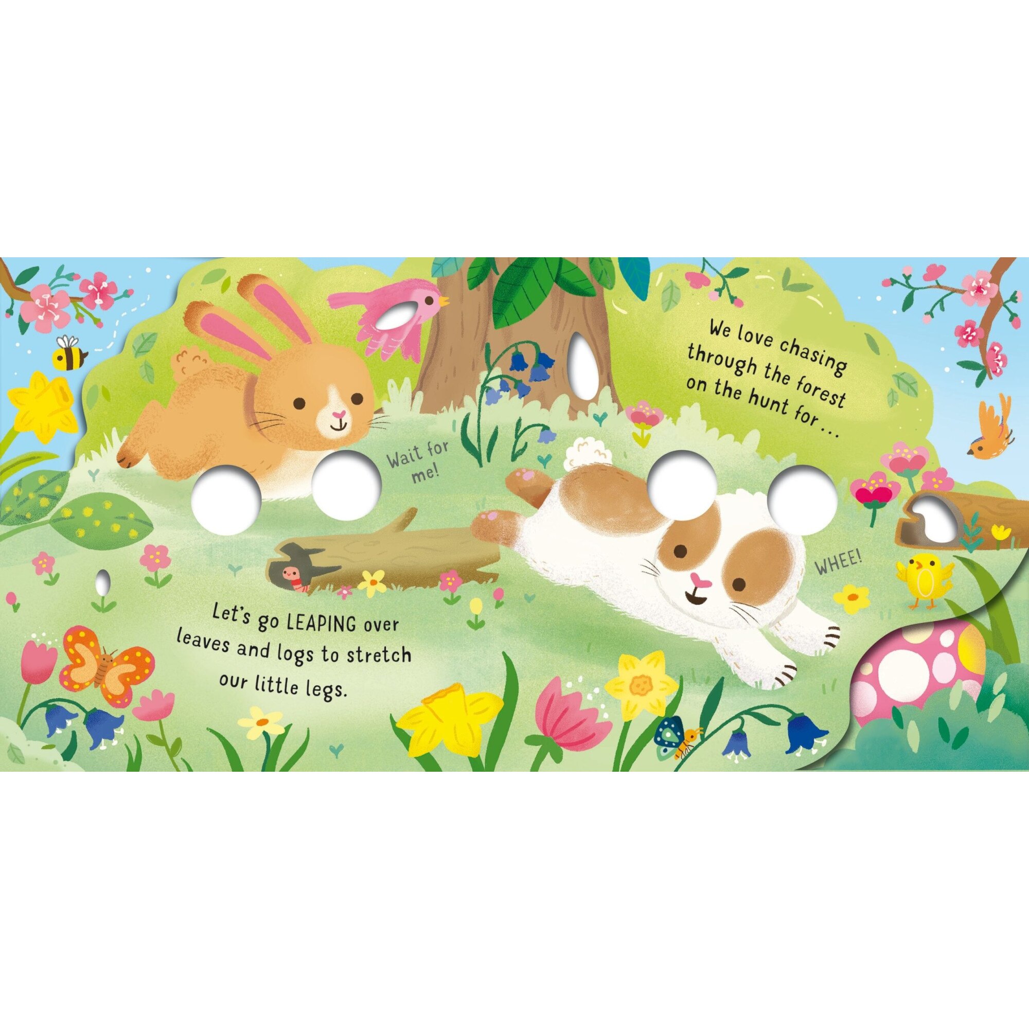 Великденска детска книжка Usborne Fingerwiggly Easter Bunnies 1+ години ...